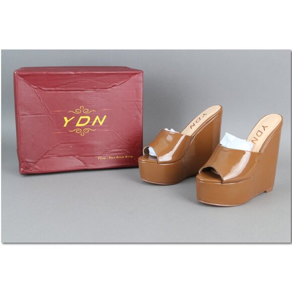 YDN | Shoes | Ydn Platform Wedge Sandals High Heels Size 7 New With Box ...